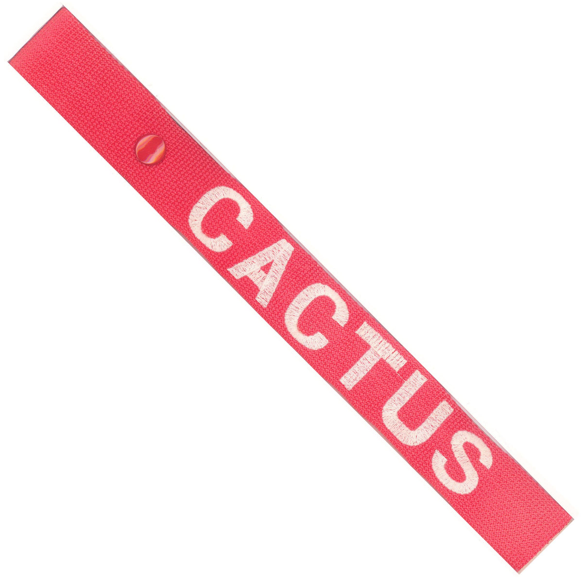Catcus in White on a Red Bag Tag – Rag Bag Aero Works